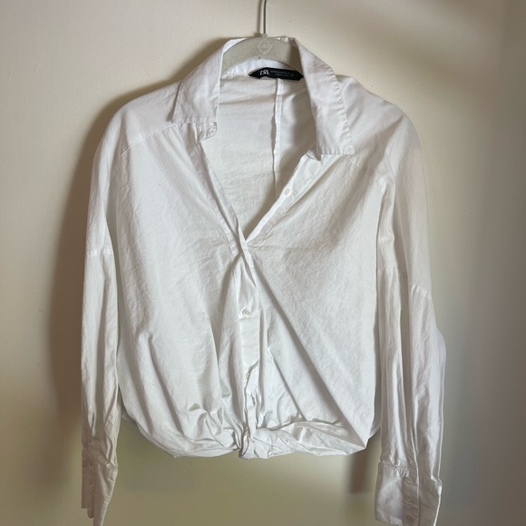 Zara | Tops | Zara White Button Down | Poshmark